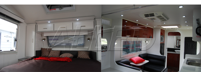 4x 12V LED Cabin Down Light Caravan Roof Ceiling Rangehood Cockpit ...