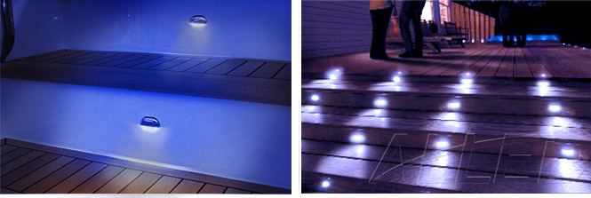 12V LED Boat Courtesy Light Exterior Indicator Lamp Step/Marker/RVs ...