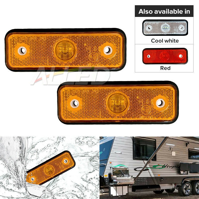 12v Rectangle LED Side Marker Lights