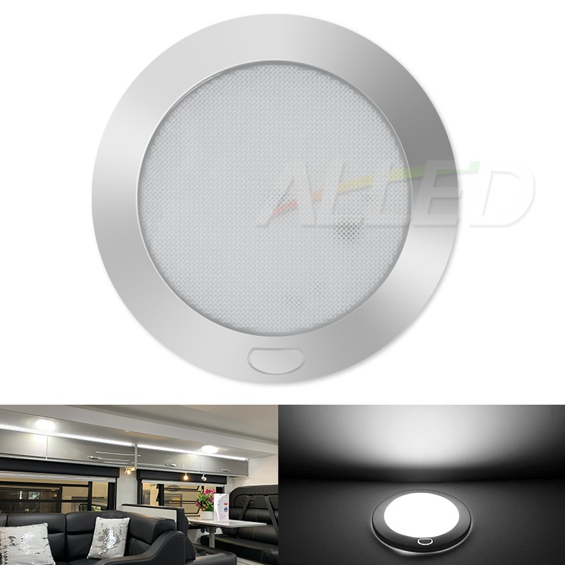 12V 127MM Ultra Slim LED Dome/Down/Roof/Ceiling Light Programmed Switch ...