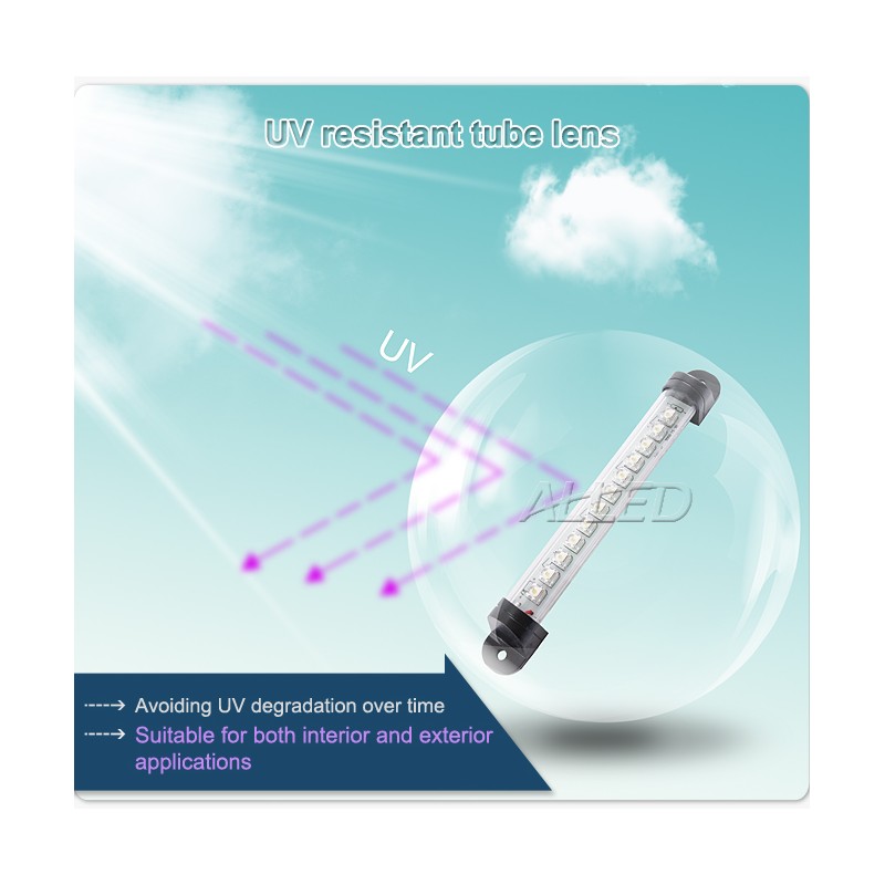 12V Waterproof LED Tube Light Boat/Caravan/Truck/Trailer/Strip Cool ...