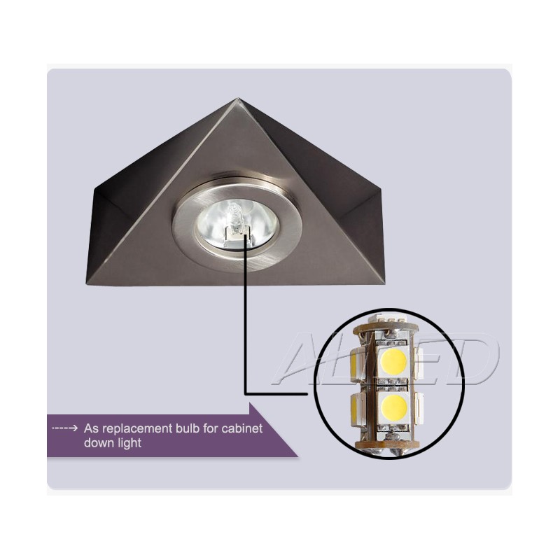 12V Tower Type G4 9-SMD-LED Globe, Warm White Caravan/Truck/Cabinet/RV ...