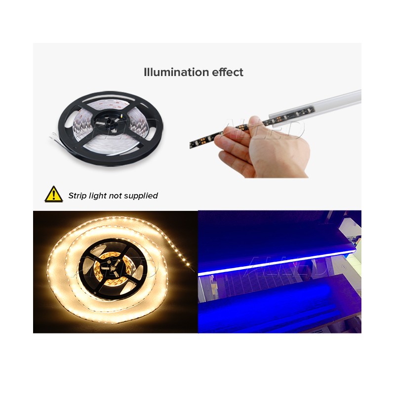 Slip Resistant Stair Extrusion, 1M Aluminum Channel Bar, CAL4428,4428