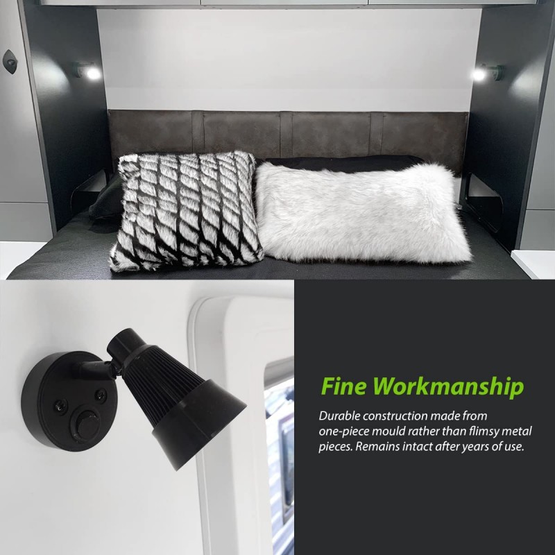 12V LED Reading Light， Wall Light for RV