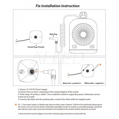 12V fan and light combo, fan for camping, tent fan and light