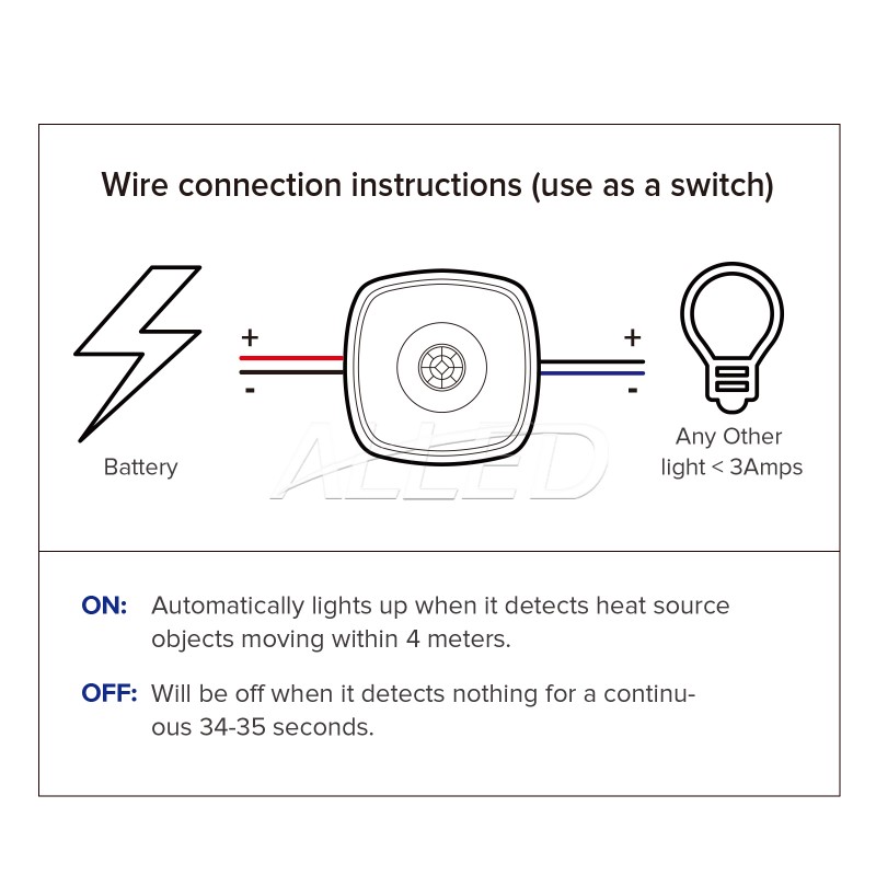 Montion Sensor Switch, Switch with LED Light, Dimmable Switch with LED ...