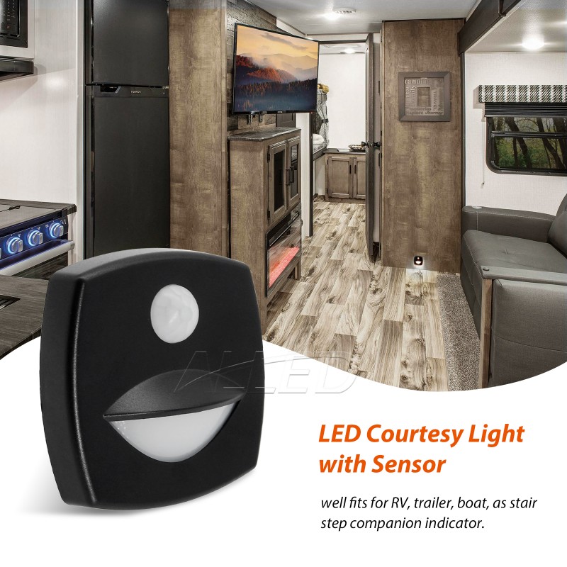 12v LED Sensor Courtesy Light, rv step light montion sensor