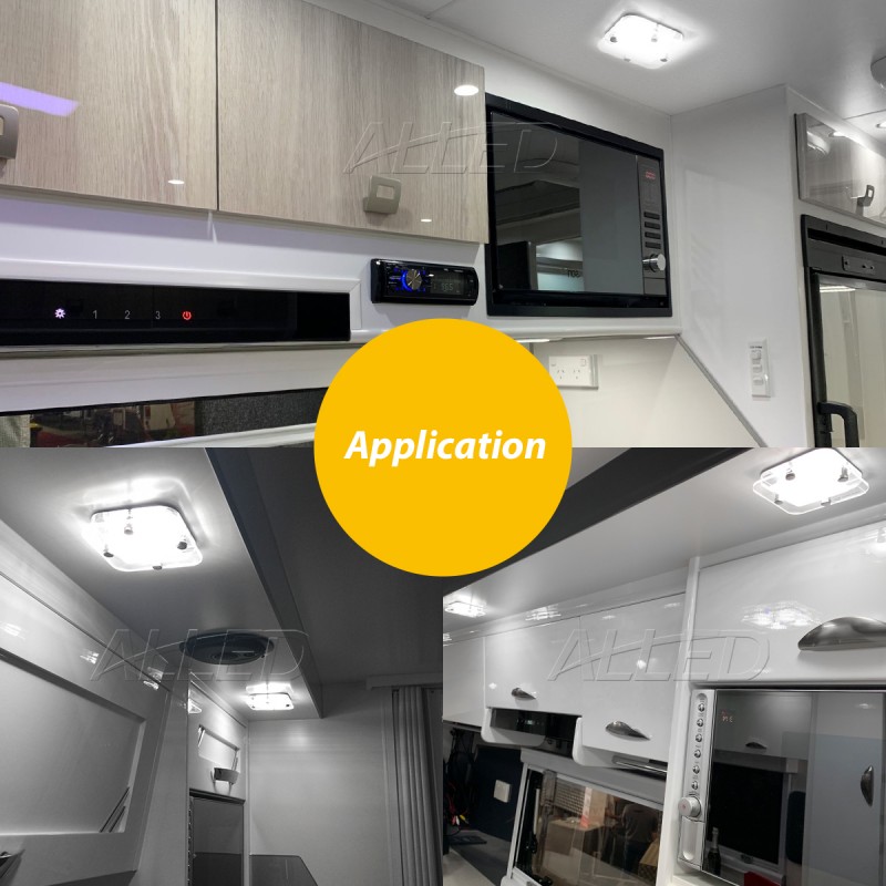 Caravan LED Crystal Roof Ceiling Light