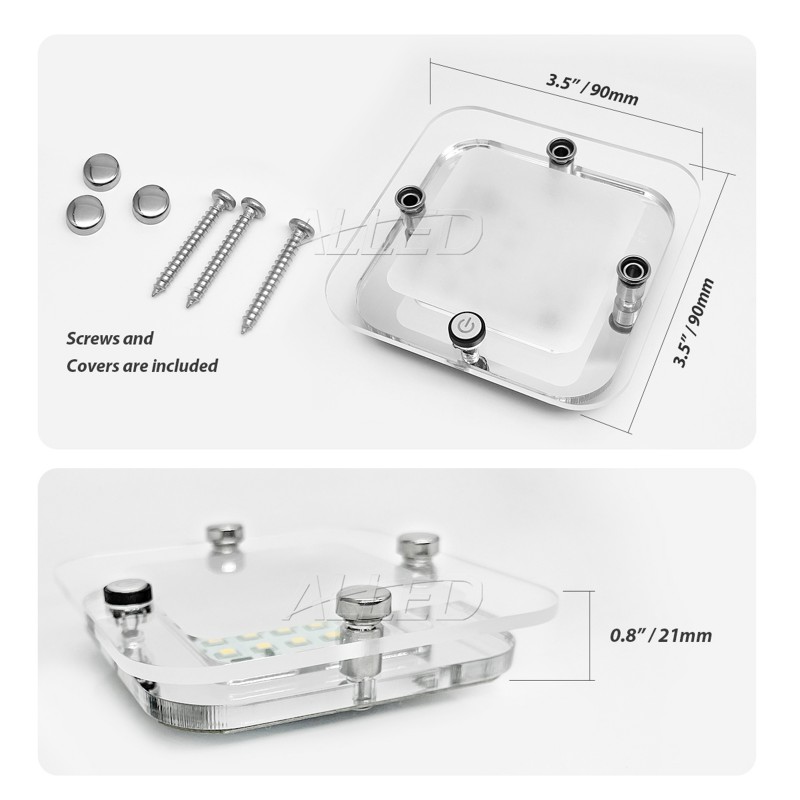 Caravan LED Crystal Roof Ceiling Light