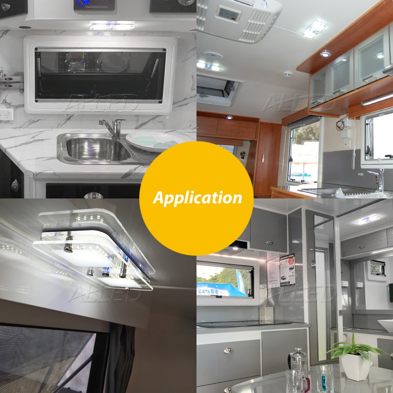 12V LED Interior Light, RV Ceiling Light, Caravan RV Camper Lamp