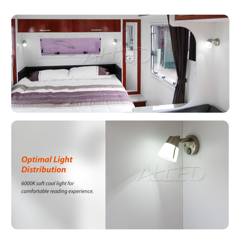12 volt LED Reading Lights, RV Bedside Lights, Caravan Ipad Lights, 12v ...