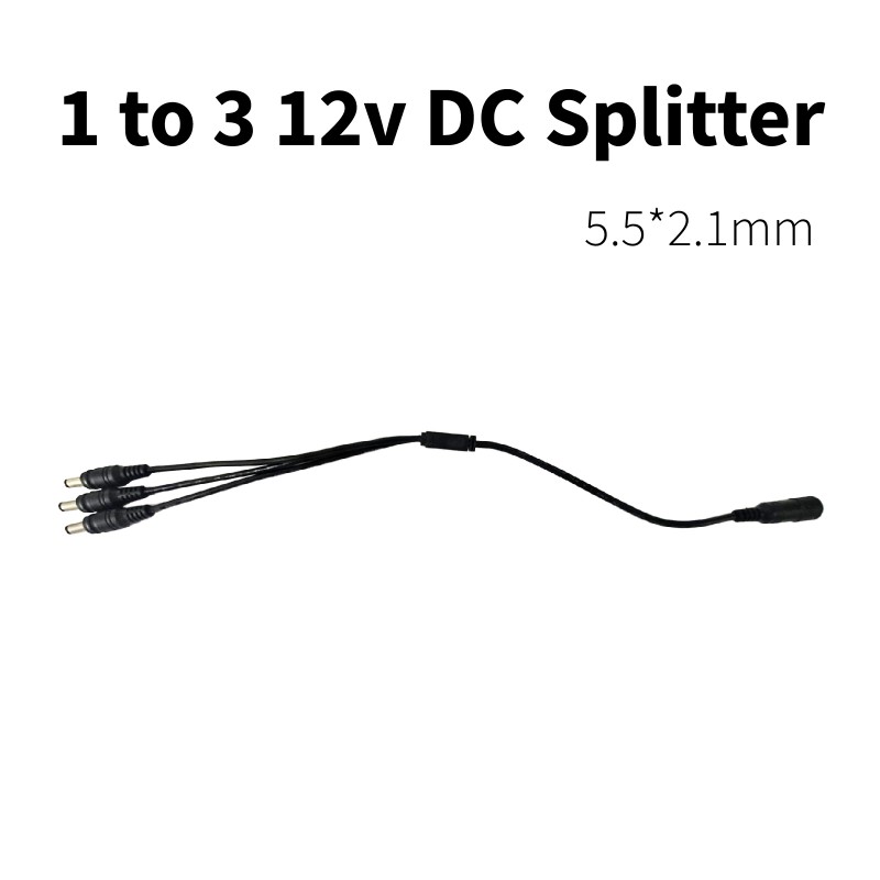 DC 12V Power Extension Cable Y Splitter