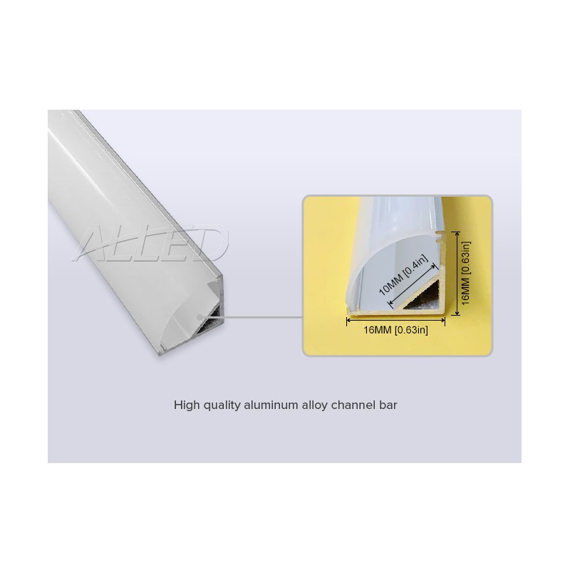 5x1m V Shape Extrusion Alloy Aluminum Channel Bars, Under Cabinet Wall ...
