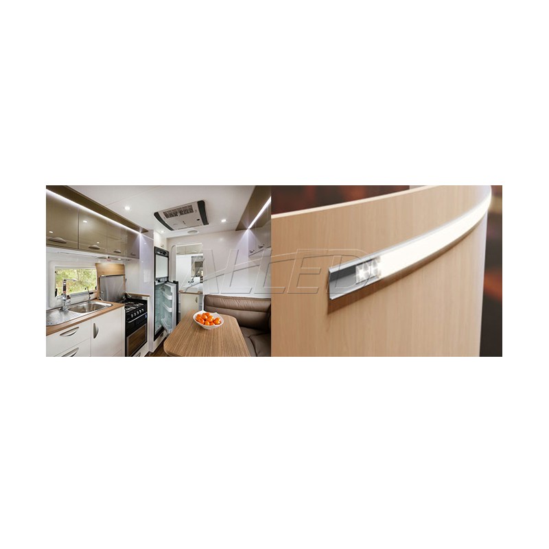 5pcs 1M Bendable Extrusion Alloy Aluminum Channel Bars, 100CM bendable ...