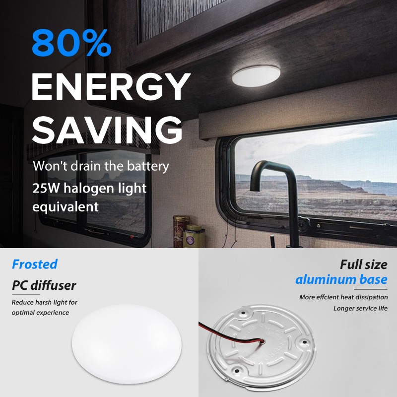 12V LED Roof Cabin Light Cool White/Warm White