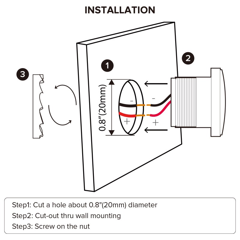 12V Waterproof LED Courtesy Deck Step Light Boat Live Bait Wells Lamp ...