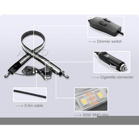 LED Flexible Strp Light with velcro back for camping purpose