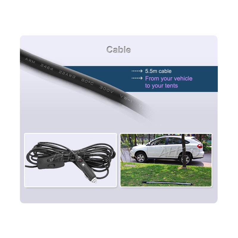 LED Flexible Strp Light with velcro back for camping purpose